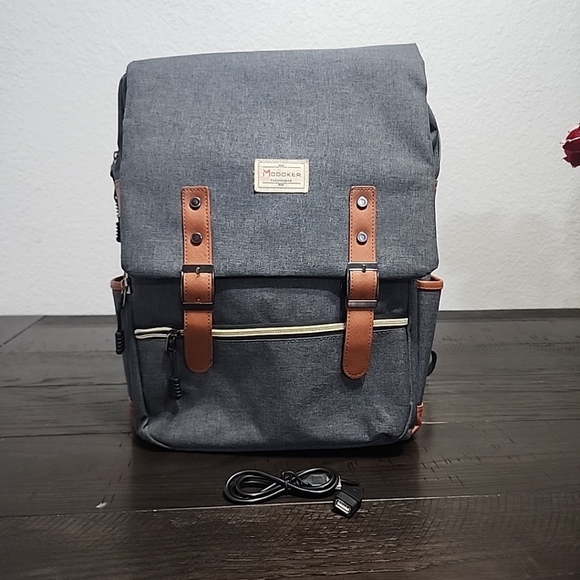 Modoker | Bags | Modoker Vintage Look Laptop Backpack Luggage Bag Tote ...